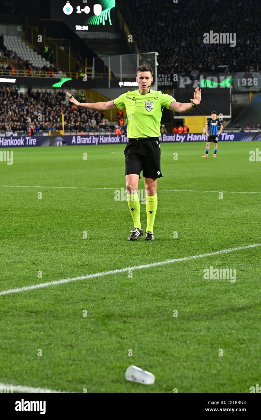 referee Daniel Siebert pictured during the Uefa Conference League ...