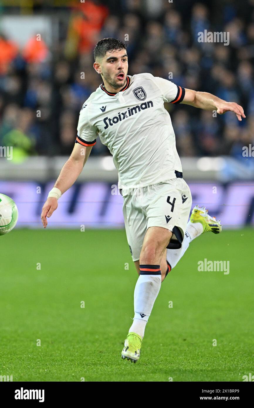 Konstantinos Koulierakis (4) of PAOK pictured during the Uefa ...