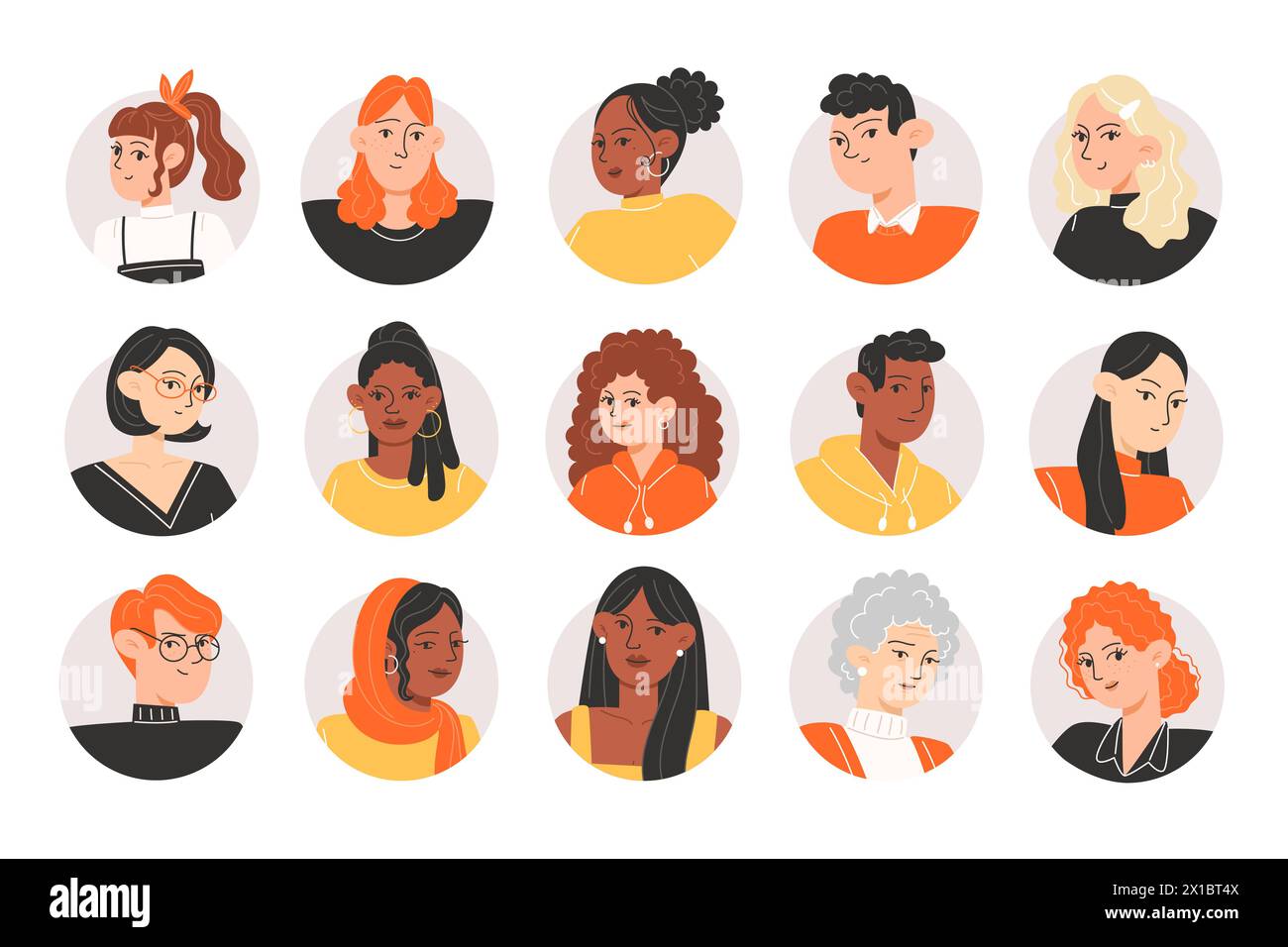 Set of various people icons for avatar Stock Vector Image & Art - Alamy