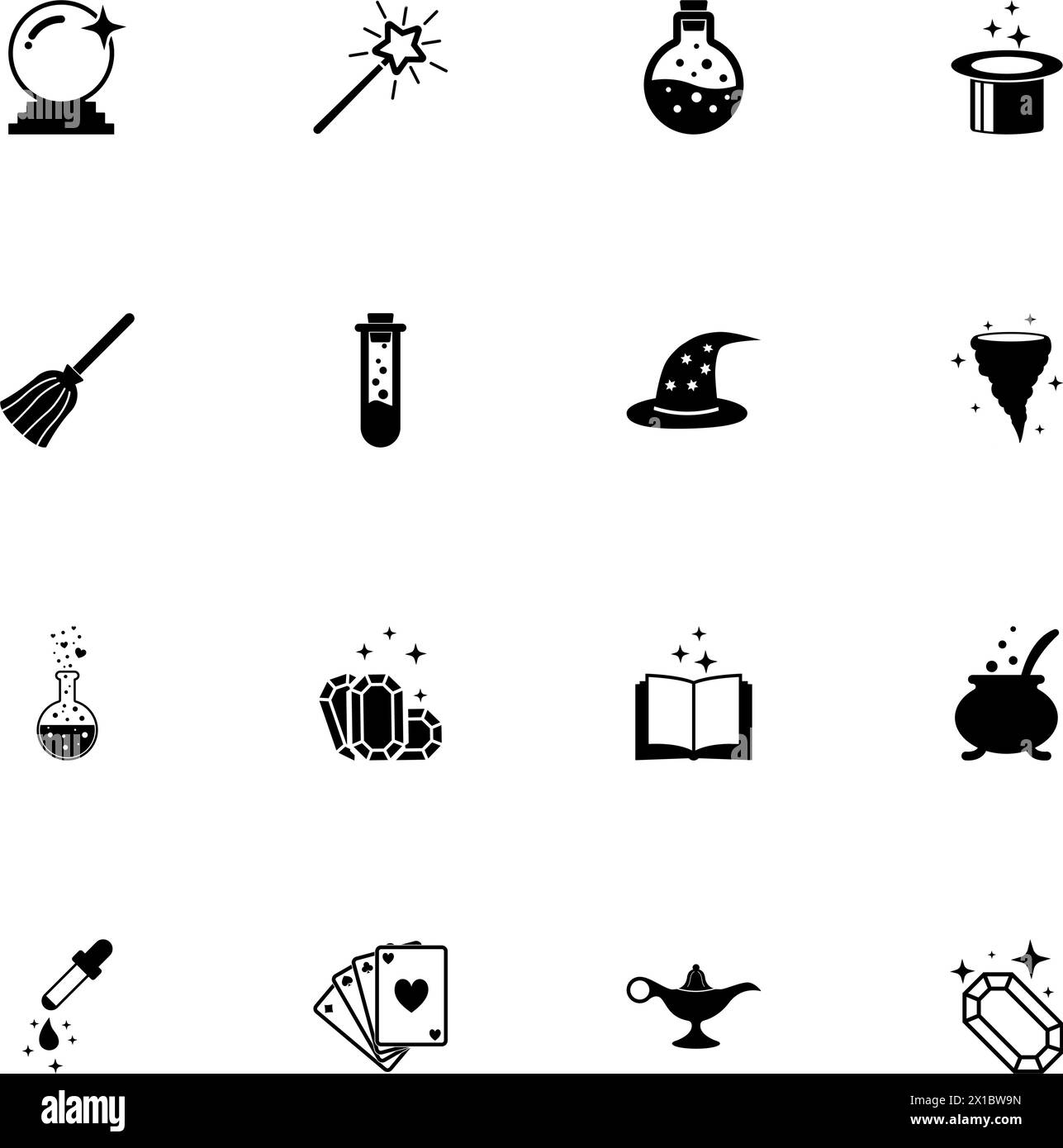 Magic icon - Expand to any size - Change to any colour. Perfect Flat ...