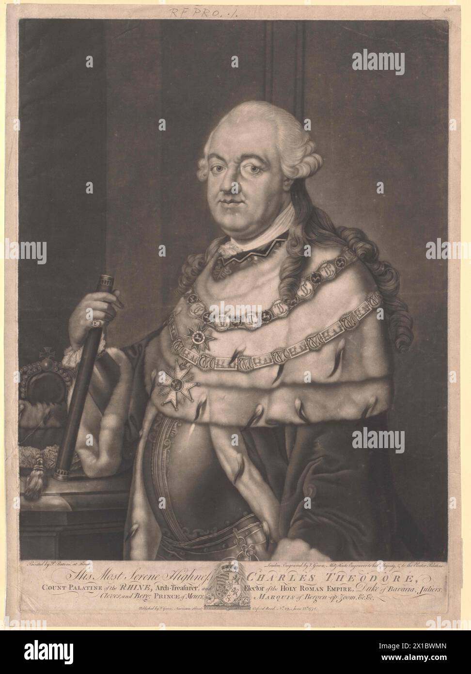 Karl Theodor, elector of Bavaria, - 19830422 PD116339 - Rechteinfo ...