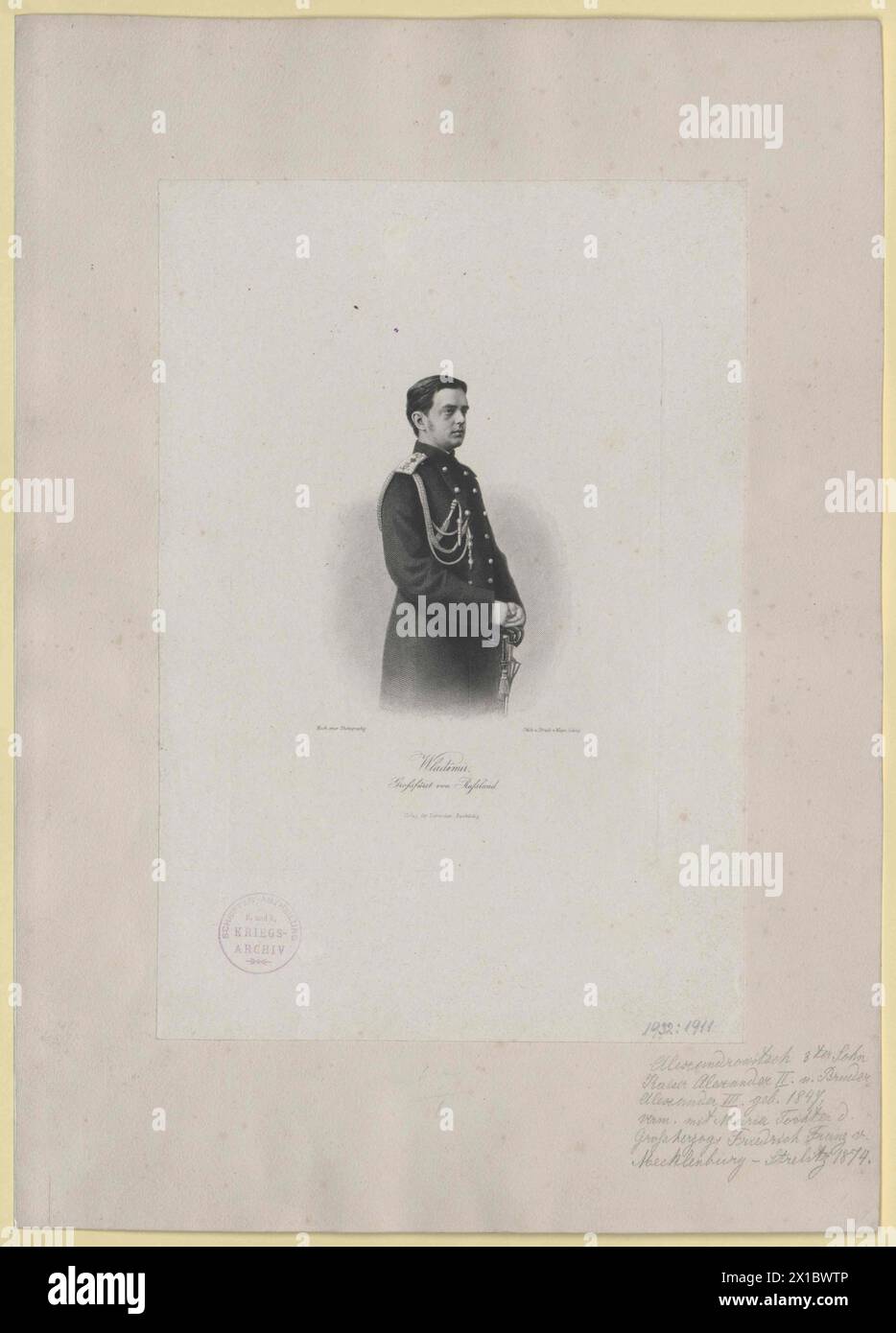 Vladimir, grand Duke of Russia, - 19830422 PD118496 - Rechteinfo ...