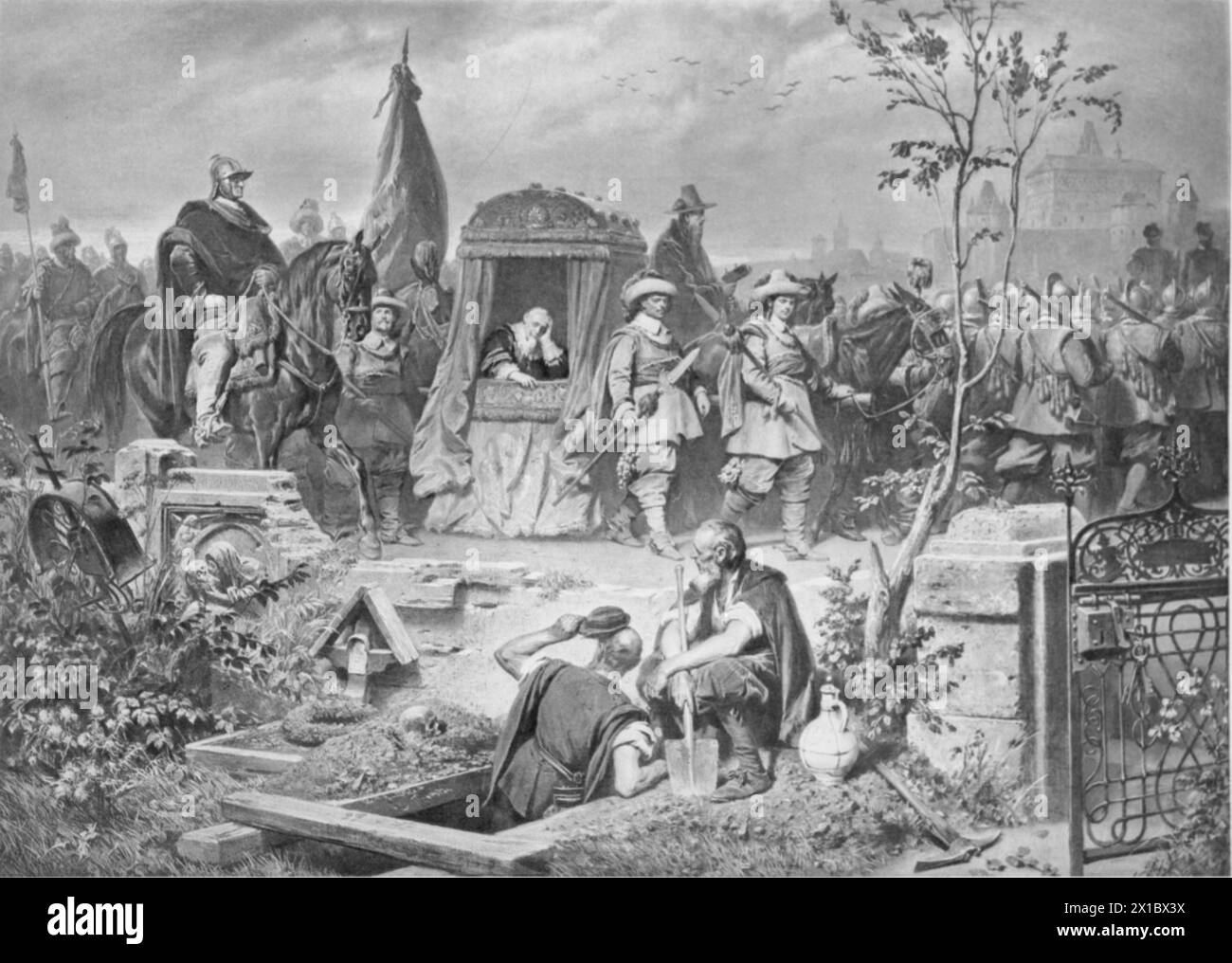 Wallenstein move to Cheb, in the years 1634, Wallenstein at day before ...