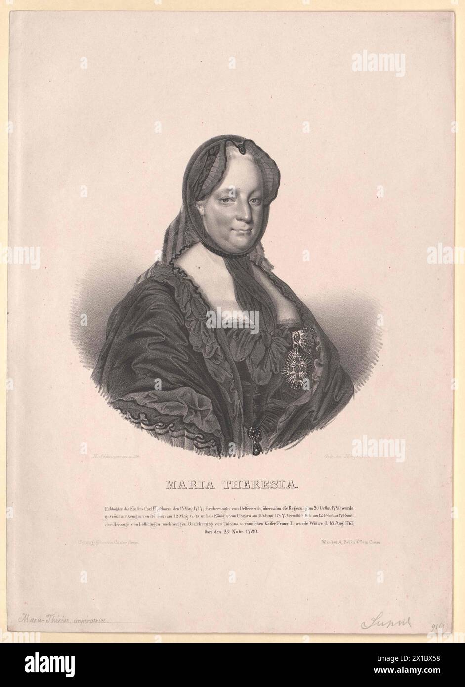 Maria Theresa, Holy Roman empress, - 19830422 PD120921 - Rechteinfo ...