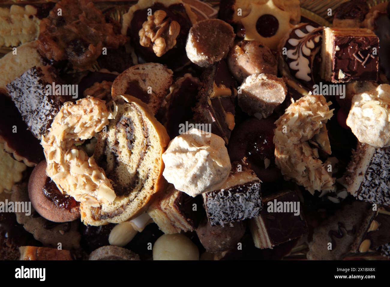 traditional czech christmas cookies as nice background Stock Photo - Alamy