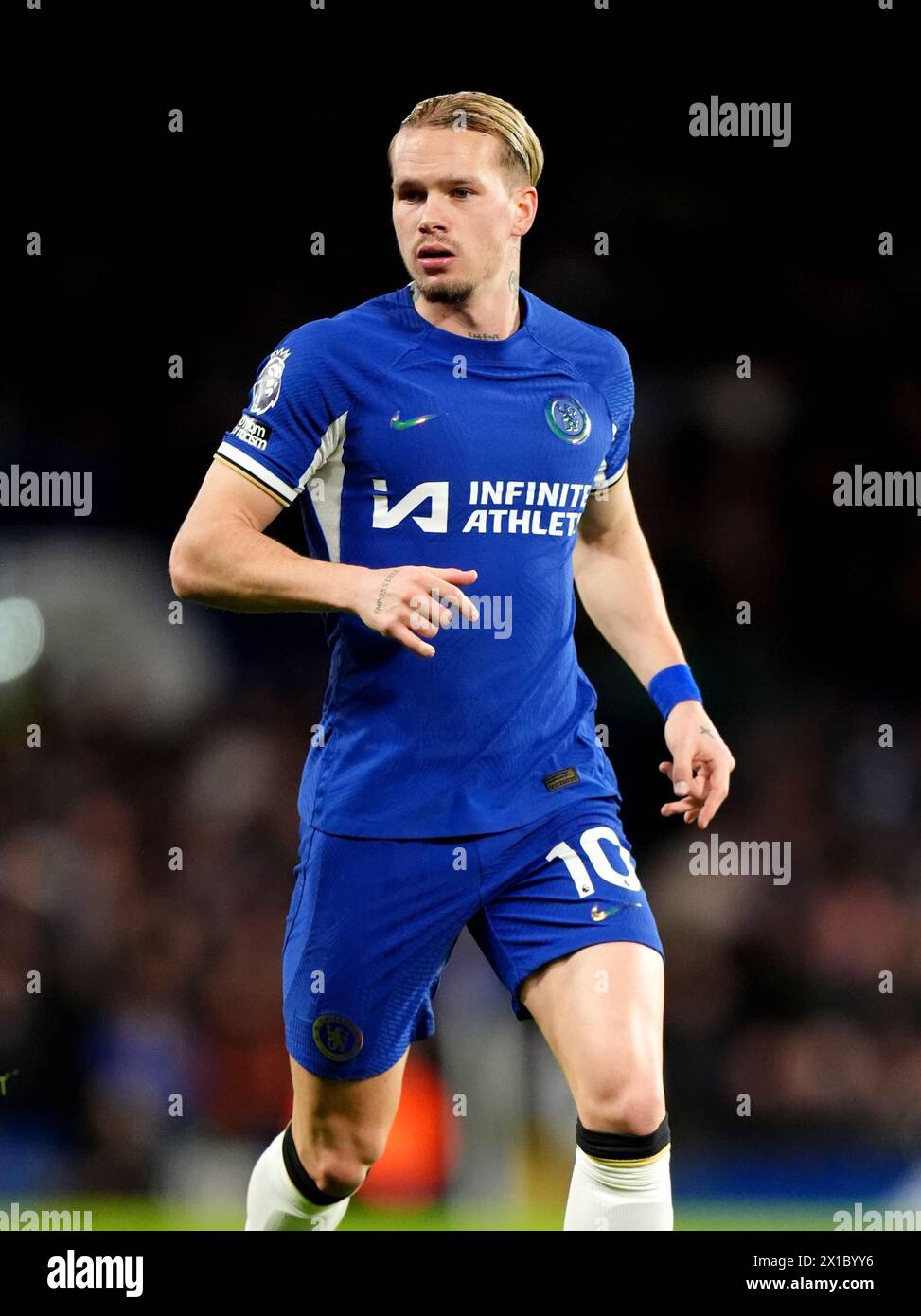 Chelsea’s Mykhaylo Mudryk during the Premier League match at Stamford ...