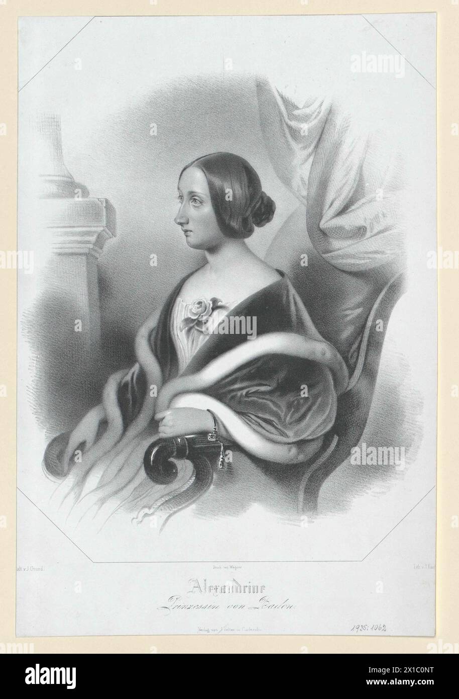 Alexandrine, Princess of Baden, - 19830422 PD140395 - Rechteinfo ...