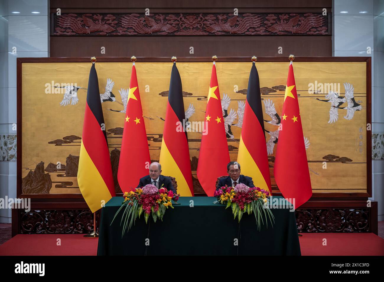 Beijing, China. 16th Apr, 2024. German Chancellor Olaf Scholz (SPD ...
