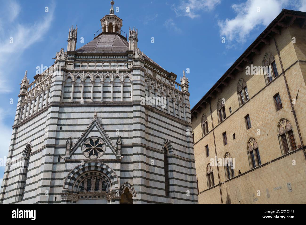 Buildings of Pistoia, historic city of Tuscany, Italy Stock Photo - Alamy
