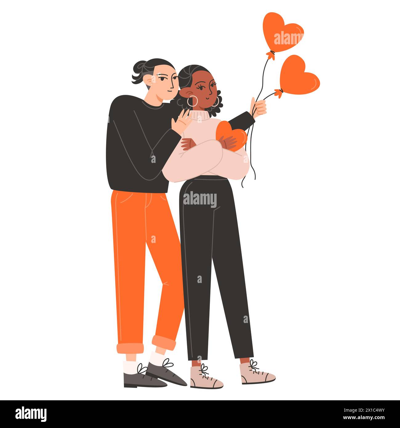 Woman holding balls of red Stock Vector Images - Alamy