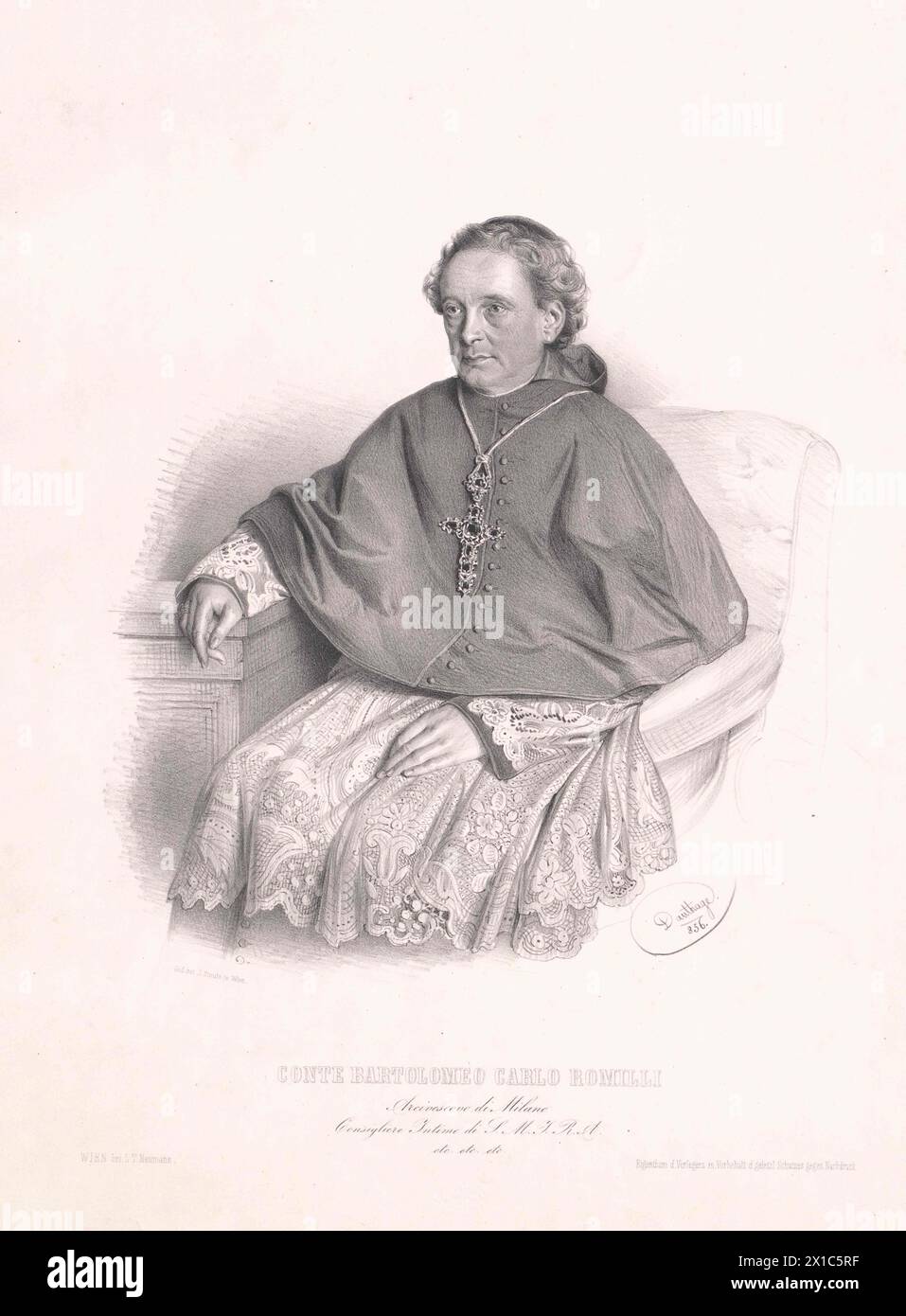 Romilli, Bartolomeo Carlo Conte, archbishop of Milan, - 19830422 PD45035 - Rechteinfo: Rights ...