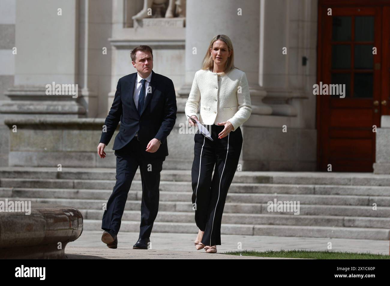 Minister James Browne and Justice Minister Helen McEntee before ...