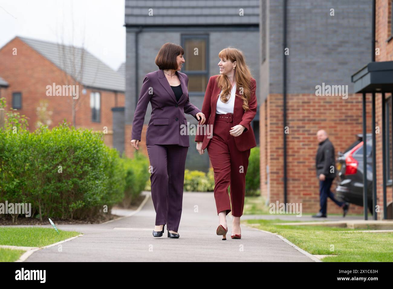 Shadow chancellor Rachel Reeves (left) and Deputy Labour leader Angela ...
