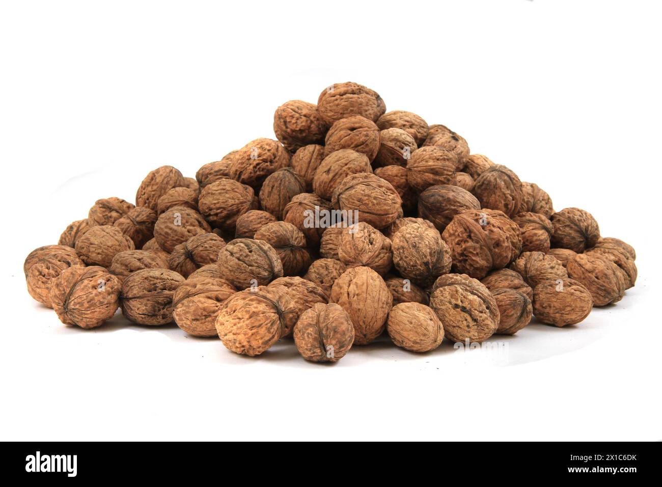 big wallnuts isolated on the white background Stock Photo - Alamy