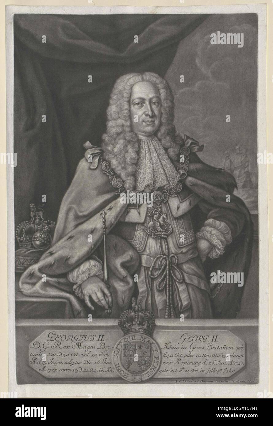 George II, King of England elector of Hanover, - 19830422 PD57470 ...