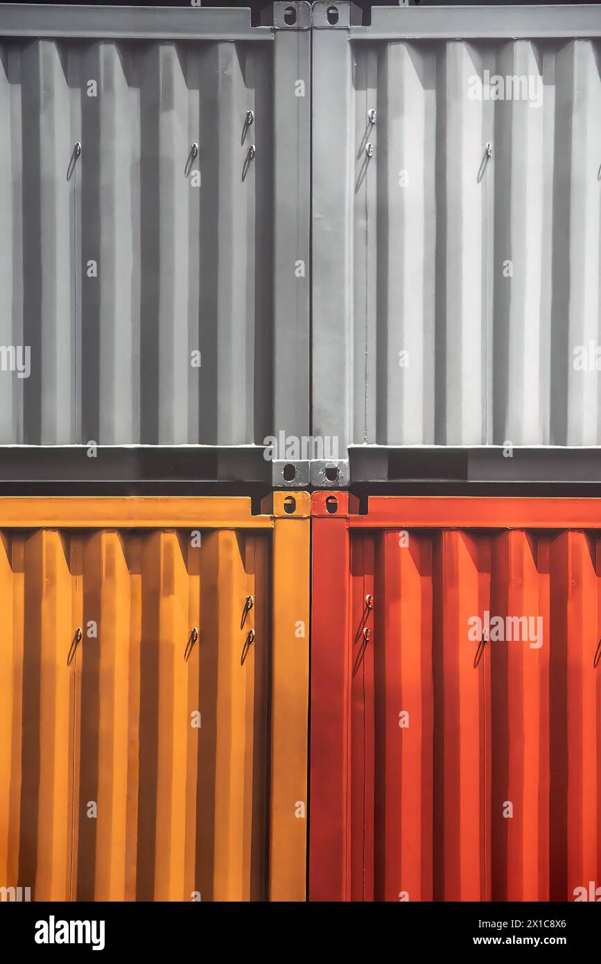 Empty shipping containers hi-res stock photography and images - Alamy