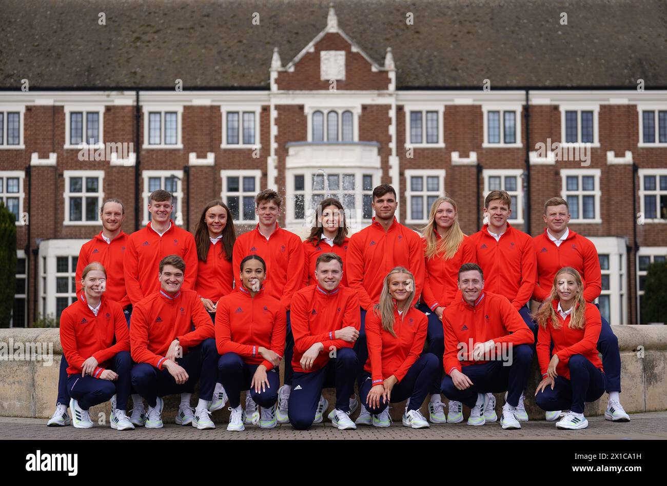 Team GB swimmers Back row, from left: Luke Greenbank, Oliver Morgan ...