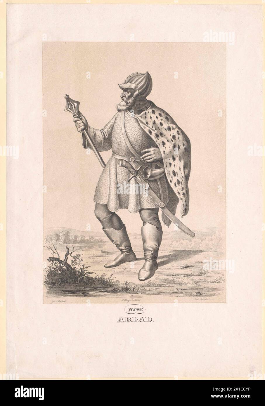 Arpad, Prince of Hungary, prince 886 et seqq. progenitor of the Arpads ...