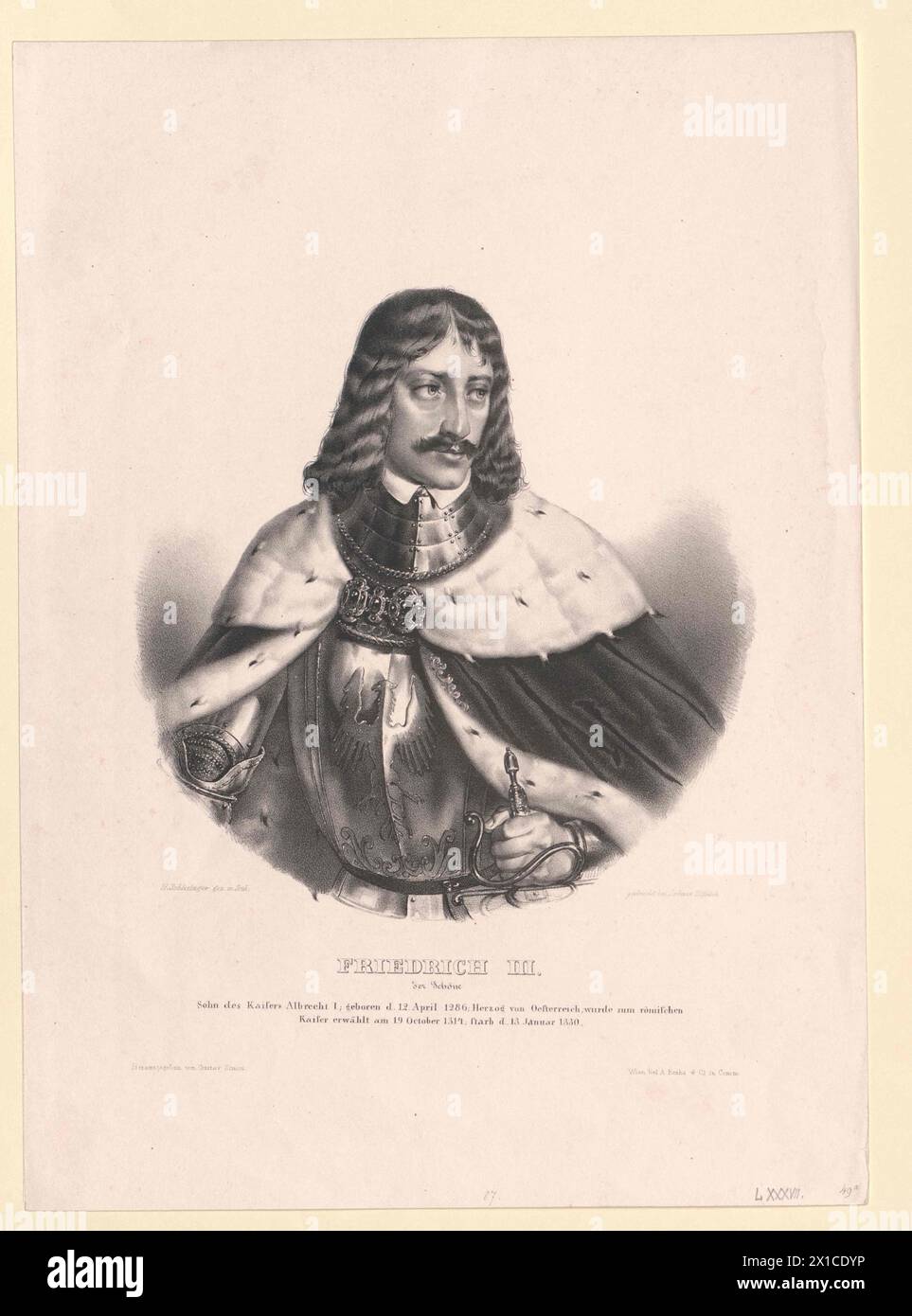 Frederick the Fair, German king, - 19830422 PD96811 - Rechteinfo ...