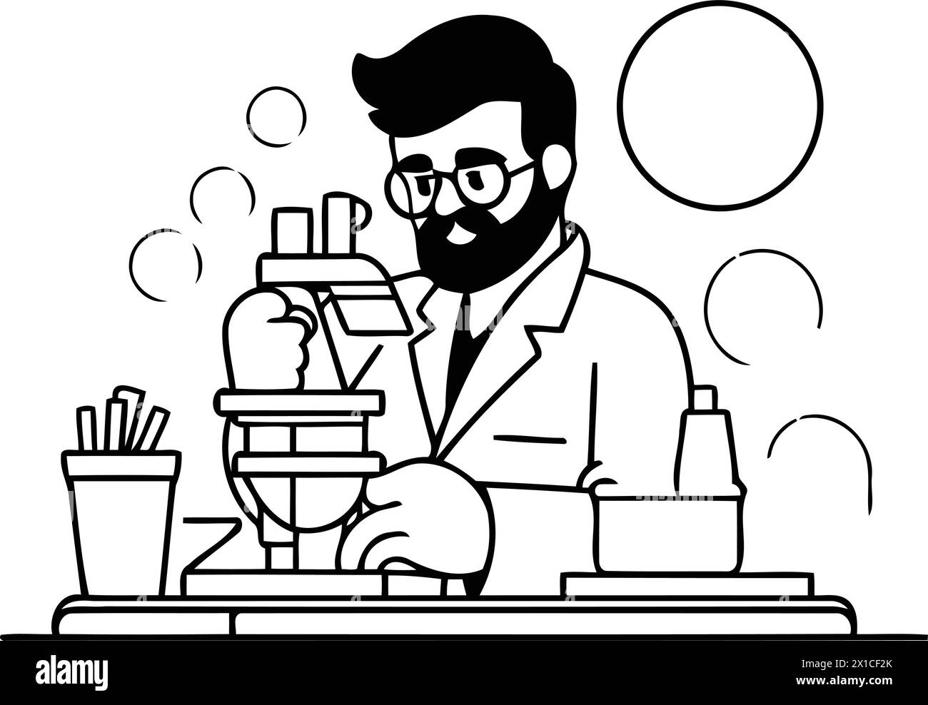 Scientist working in a laboratory Cut Out Stock Images & Pictures - Alamy