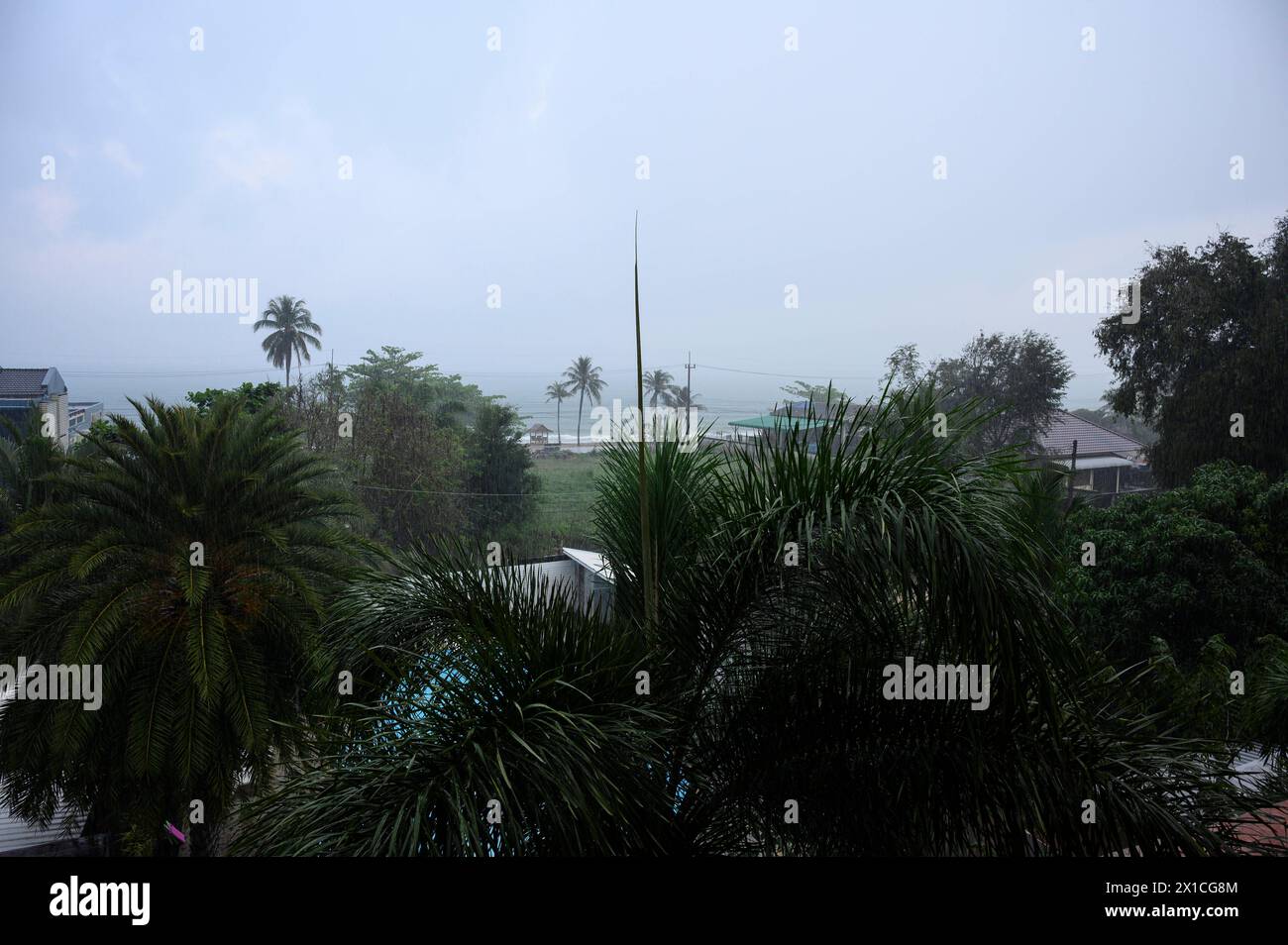 Regen in Ban Krut Baan Krood - Thailand, Februar 2024 *** Rain in Ban ...