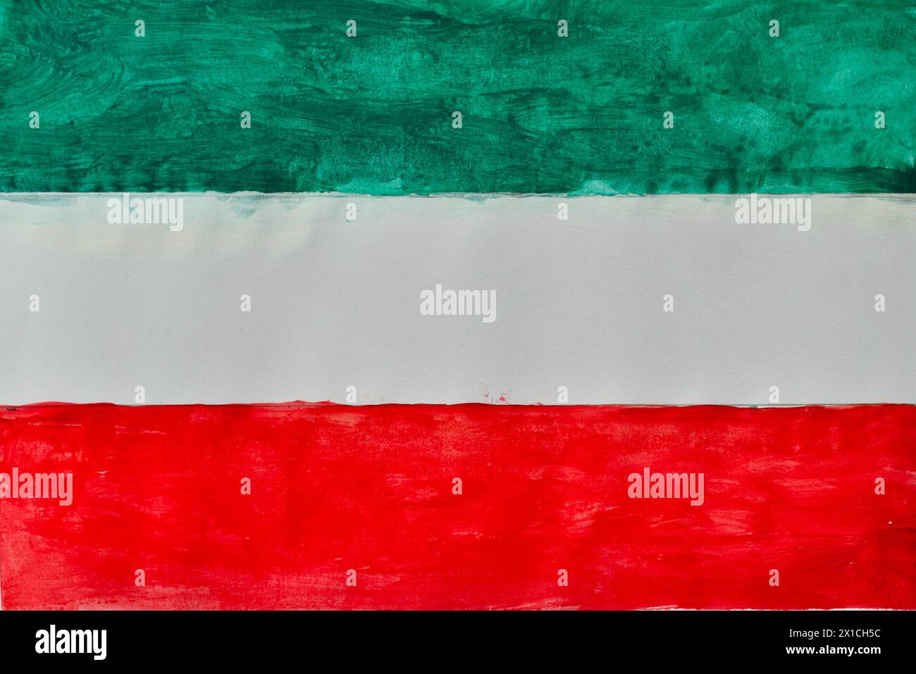 Flag of Iran painted with watercolors on cardboard Stock Photo - Alamy