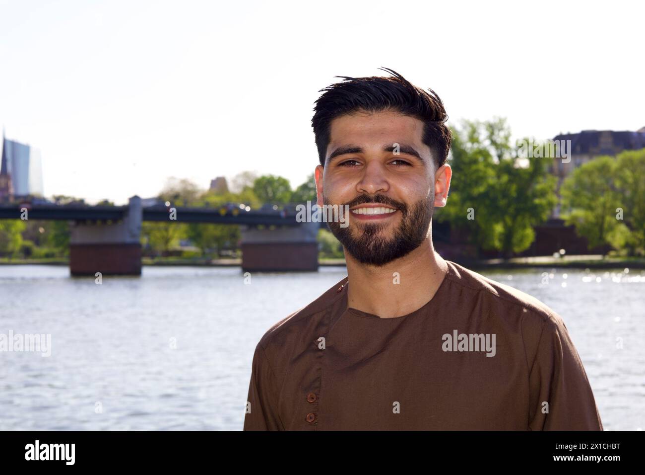 Frankfurt, Germany, April 10, 2024. Afghani men wear traditional ...