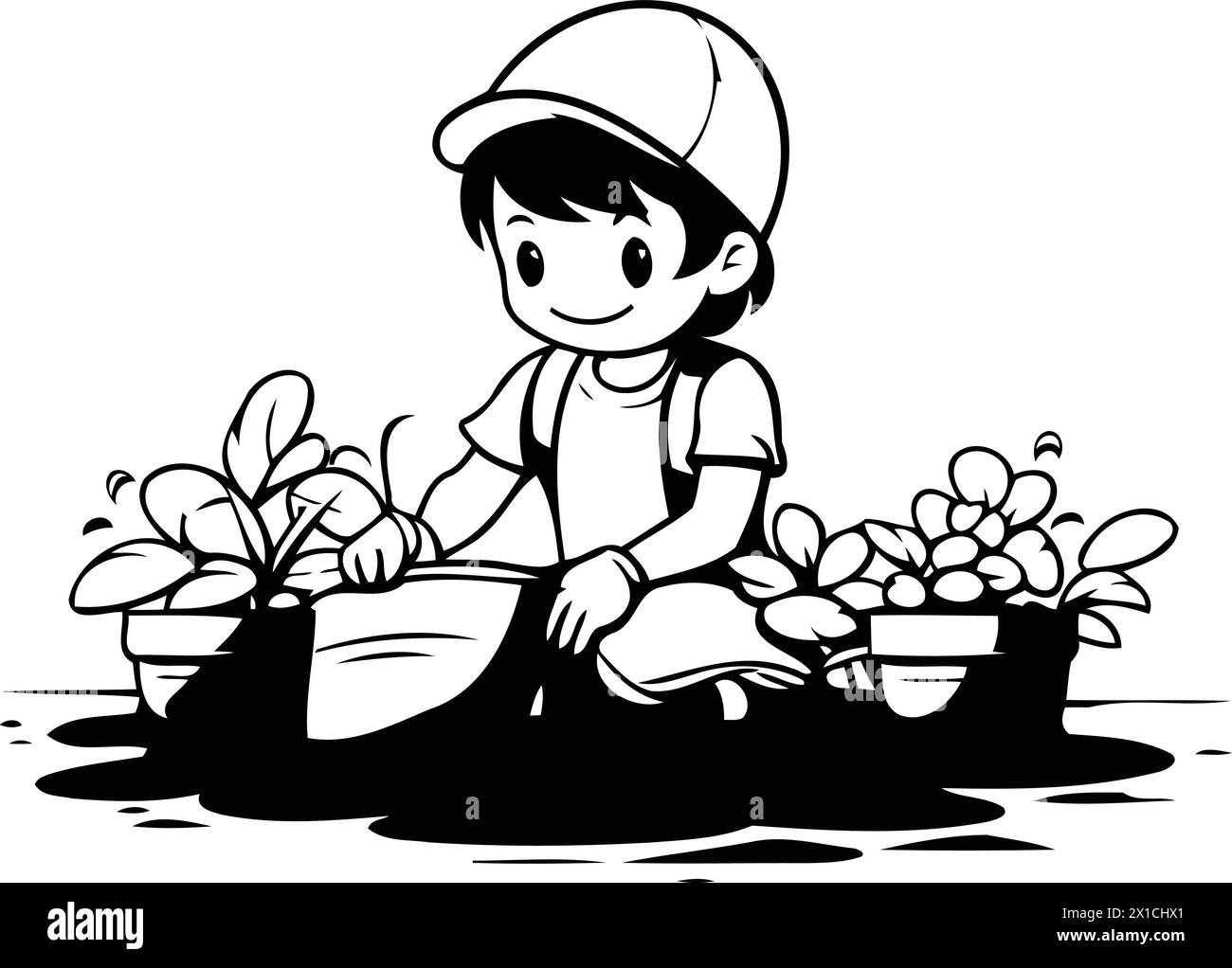 Little seedlings Black and White Stock Photos & Images - Alamy