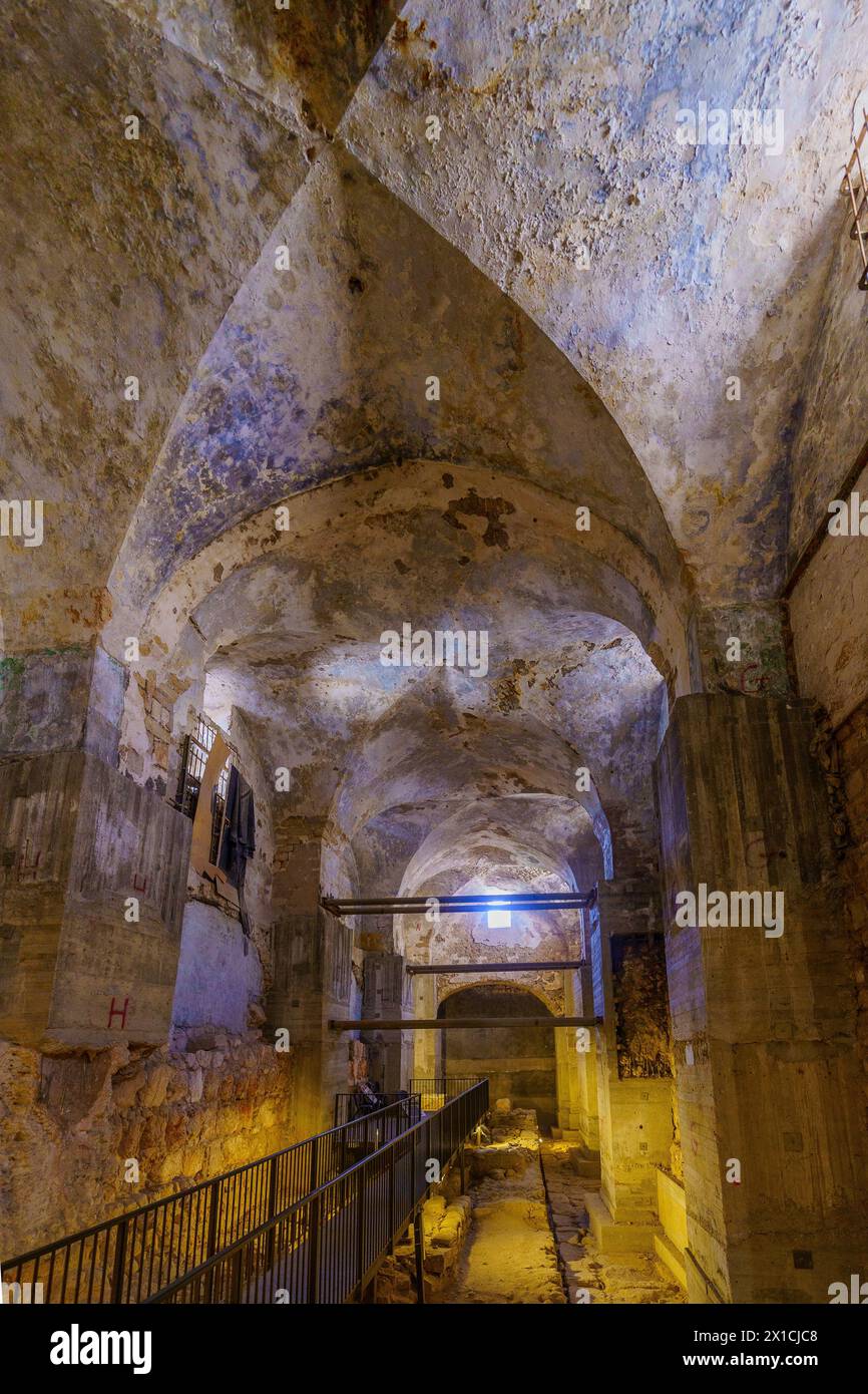 Jerusalem, Israel - April 12, 2024: View of the Kishle, former Ottoman ...