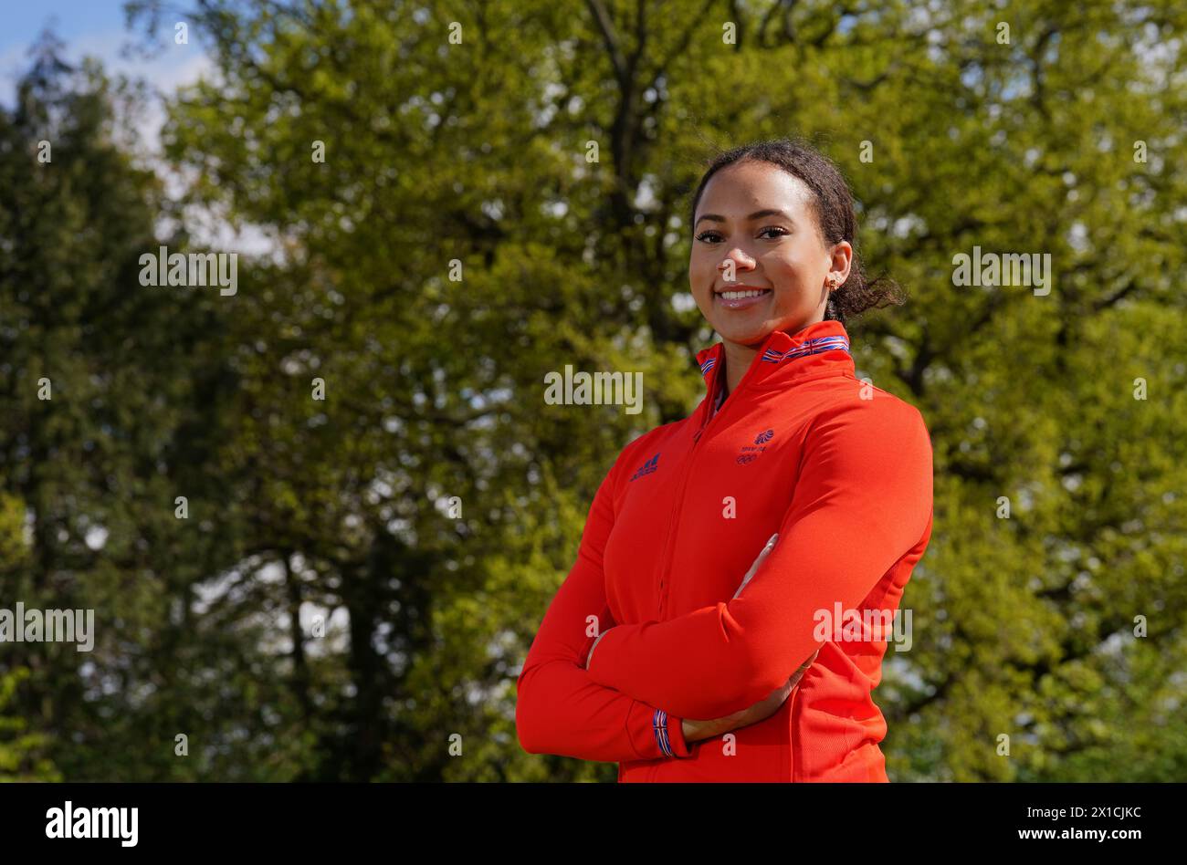 Eva Okaro during a Team GB media day at Loughborough University ...