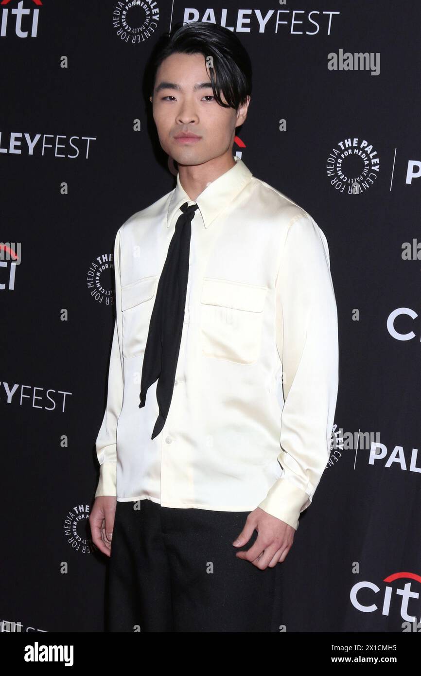 Los Angeles, USA. 14th Apr, 2024. LOS ANGELES - APR 14: Dallas James Liu at PaleyFEST 2024 ...