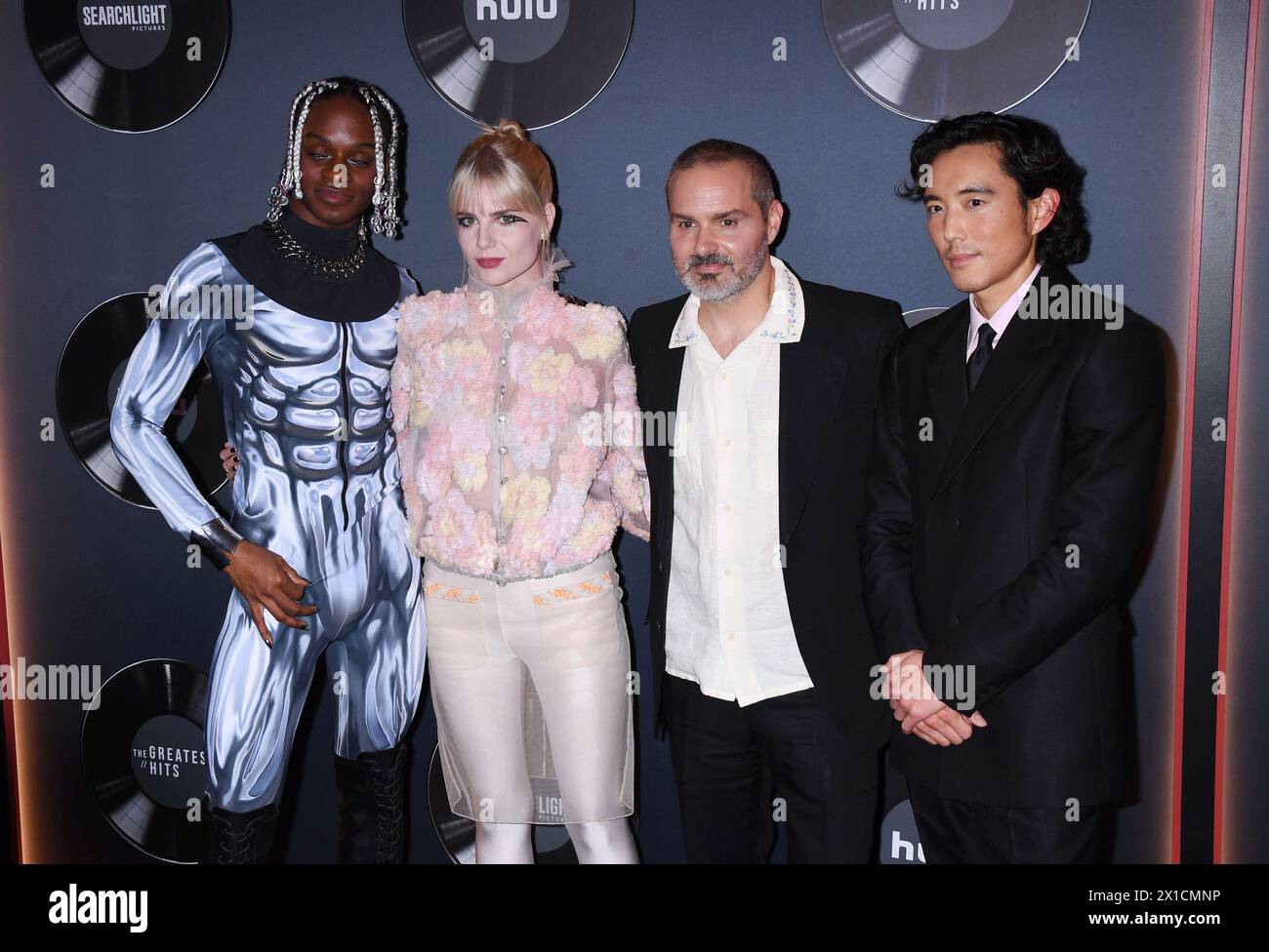 LOS ANGELES, CALIFORNIA - APRIL 15: (L-R) Austin Crute, Lucy Boynton ...