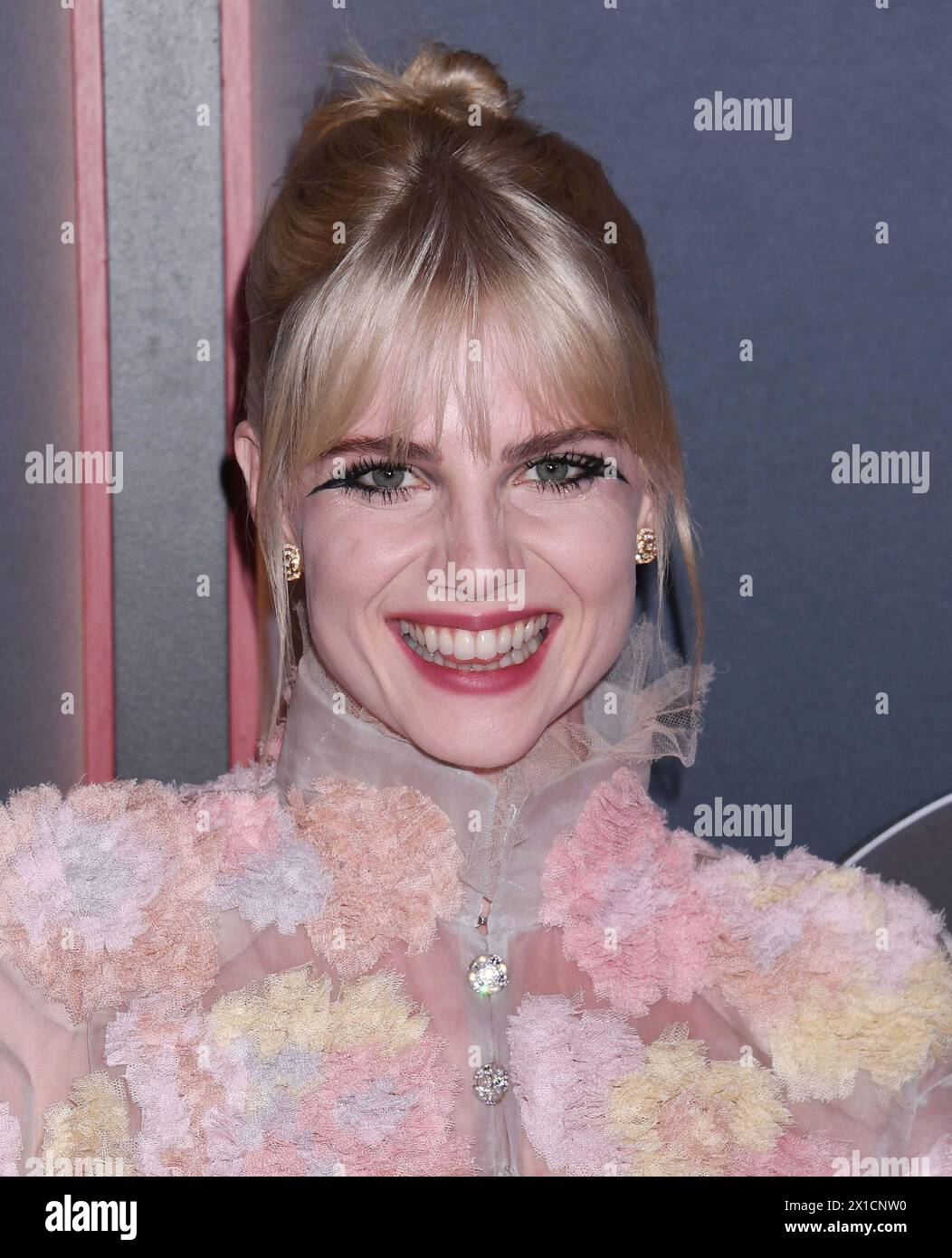 LOS ANGELES, CALIFORNIA - APRIL 15: Lucy Boynton attends the Los ...