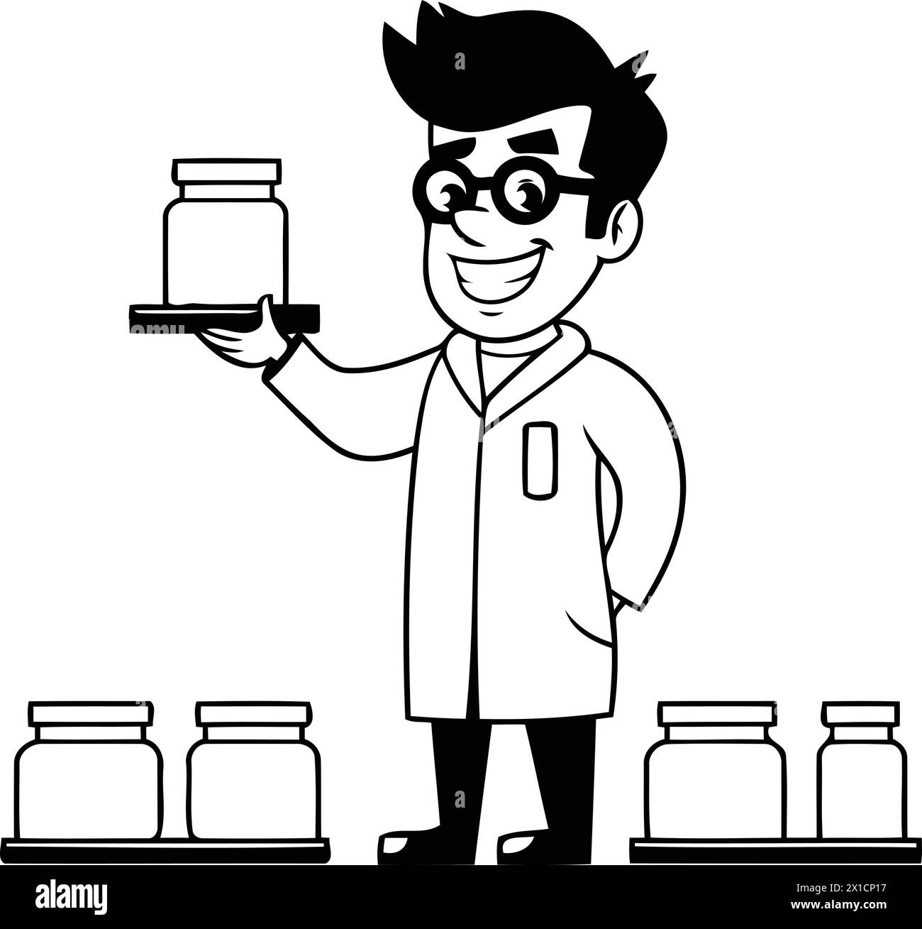 Pharmacist vector cartoon Stock Vector Images - Alamy
