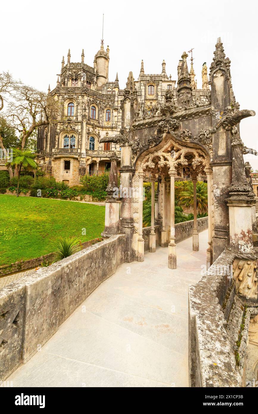 The impressive Quinta da Regaleira villa built in Neo-Manueline style ...