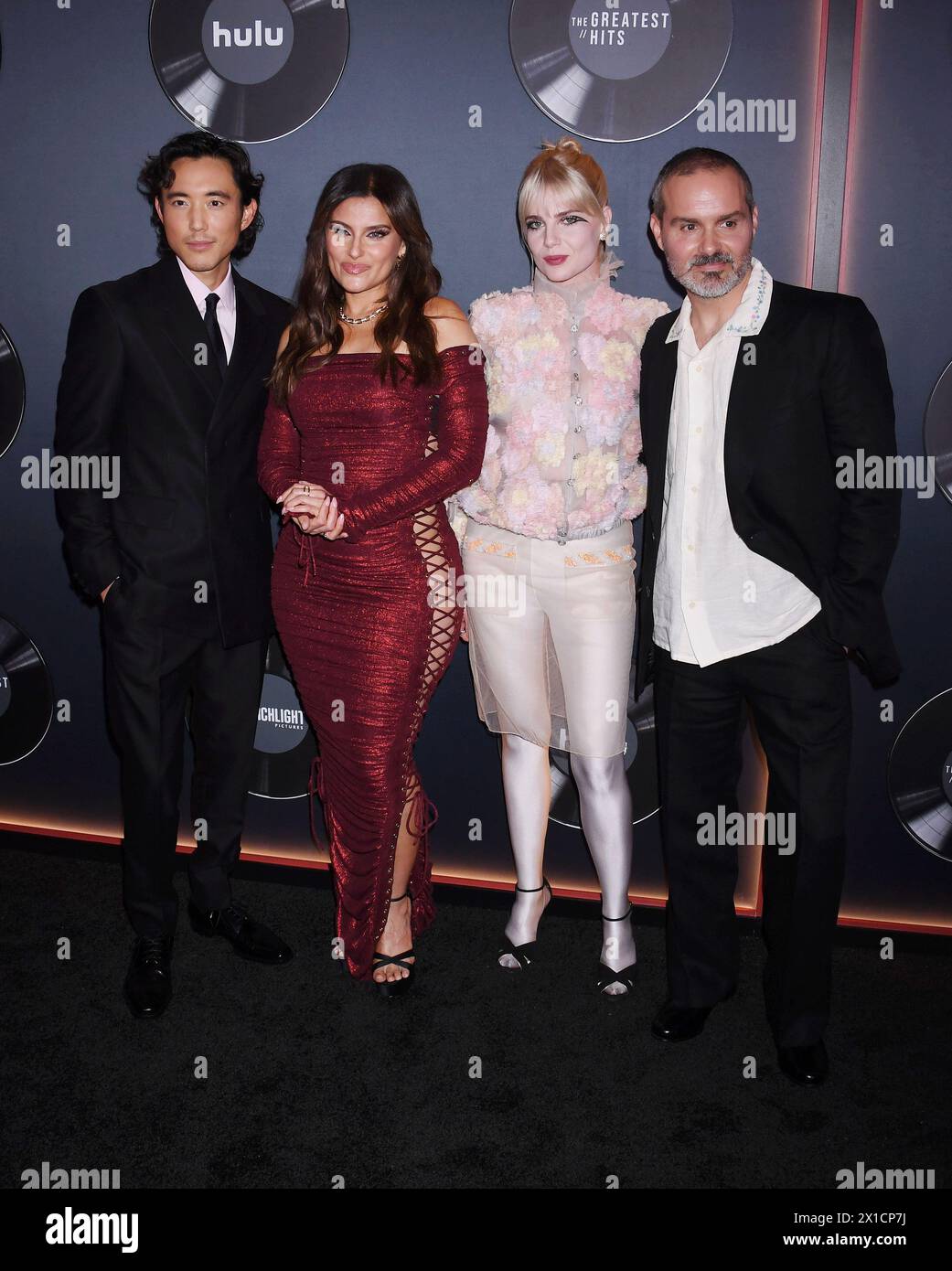LOS ANGELES, CALIFORNIA - APRIL 15: (L-R) Justin H. Min, Nelly Furtado ...