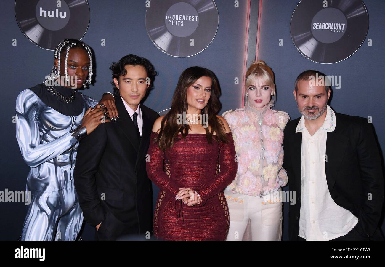 LOS ANGELES, CALIFORNIA - APRIL 15: (L-R) Austin Crute, Justin H. Min ...