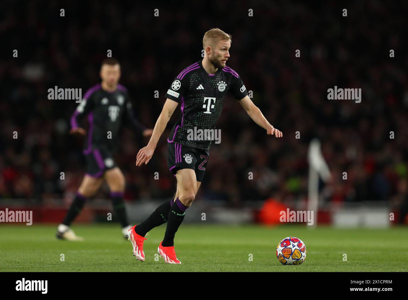 Konrad Laimer of Bayern Munich - Arsenal v FC Bayern Munich, UEFA ...