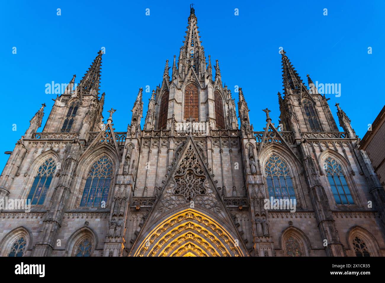 Barcelona, Spain: The Cathedral of the Holy Cross and Saint Eulalia ...