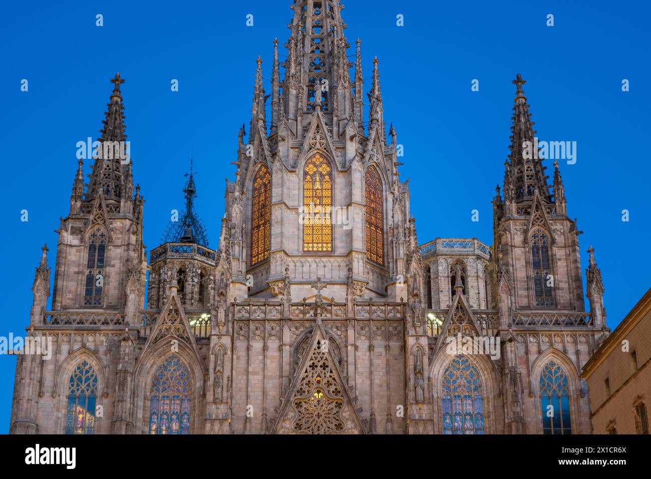 Barcelona, Spain: The Cathedral of the Holy Cross and Saint Eulalia ...