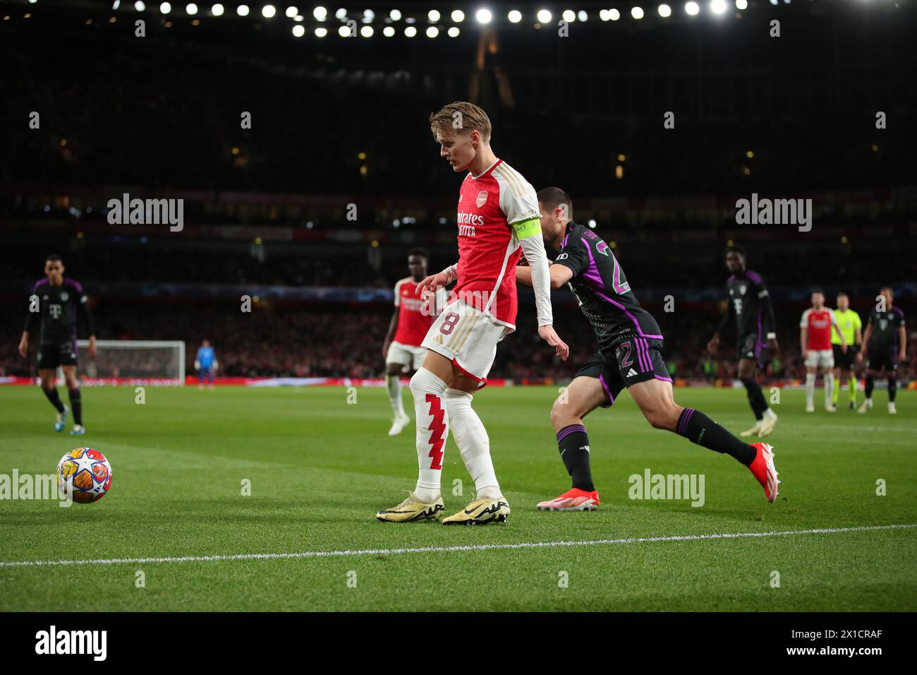 Martin Odegaard of Arsenal - Arsenal v FC Bayern Munich, UEFA Champions ...