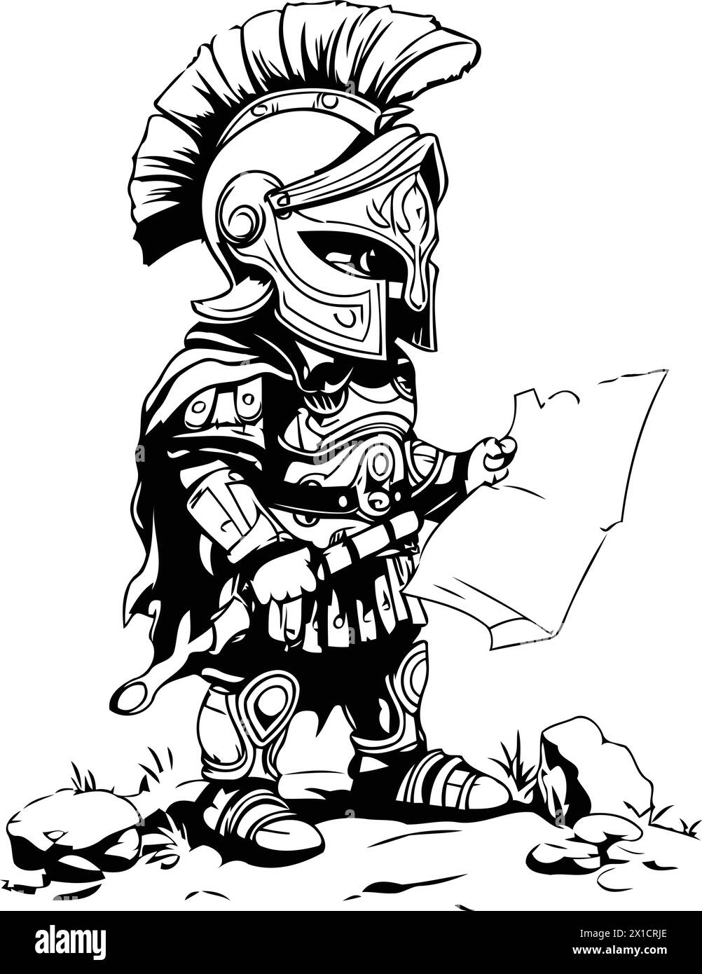 Soldiers in medieval armour Stock Vector Images - Alamy
