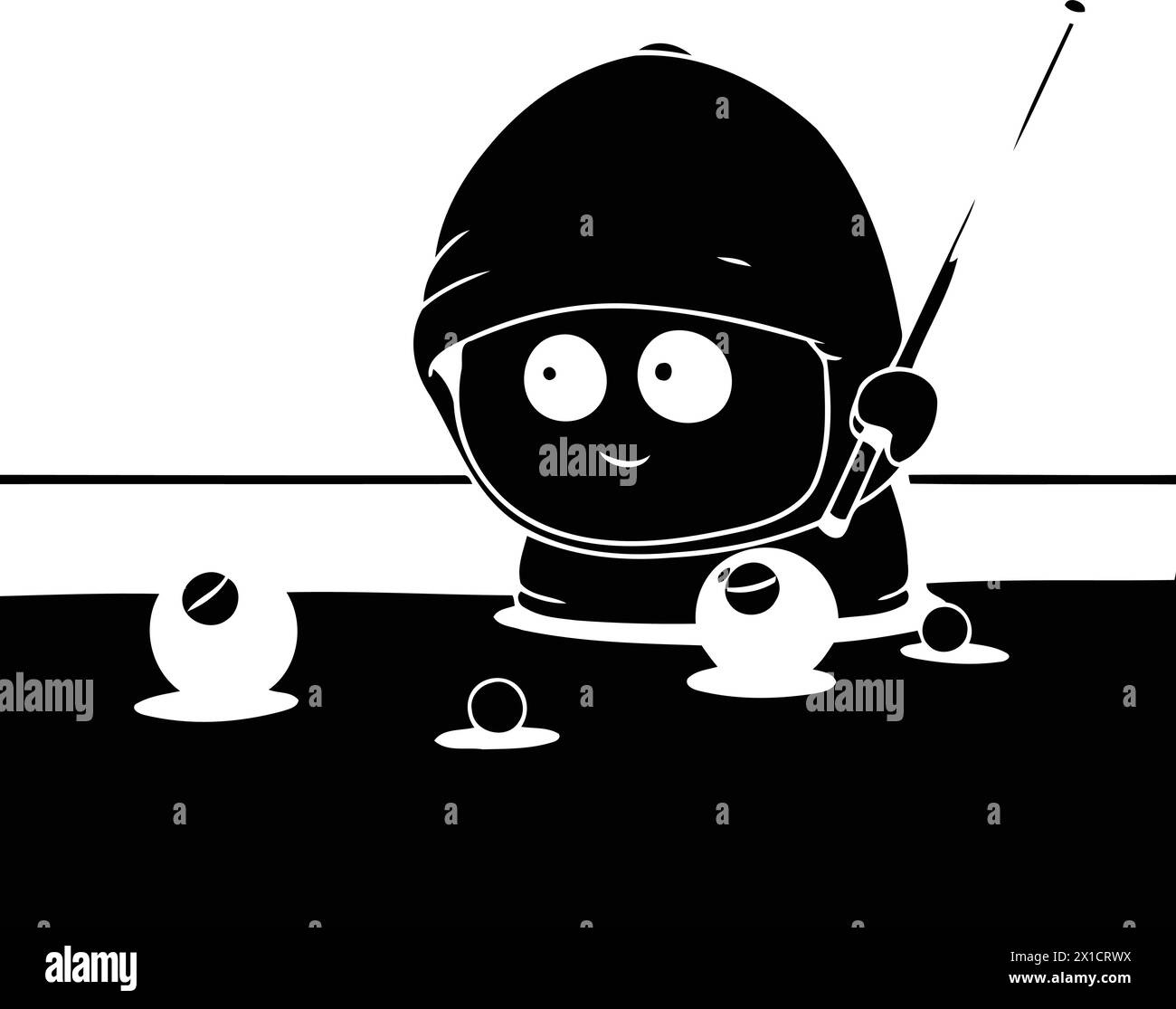 Billiard player Stock Vector Images - Alamy