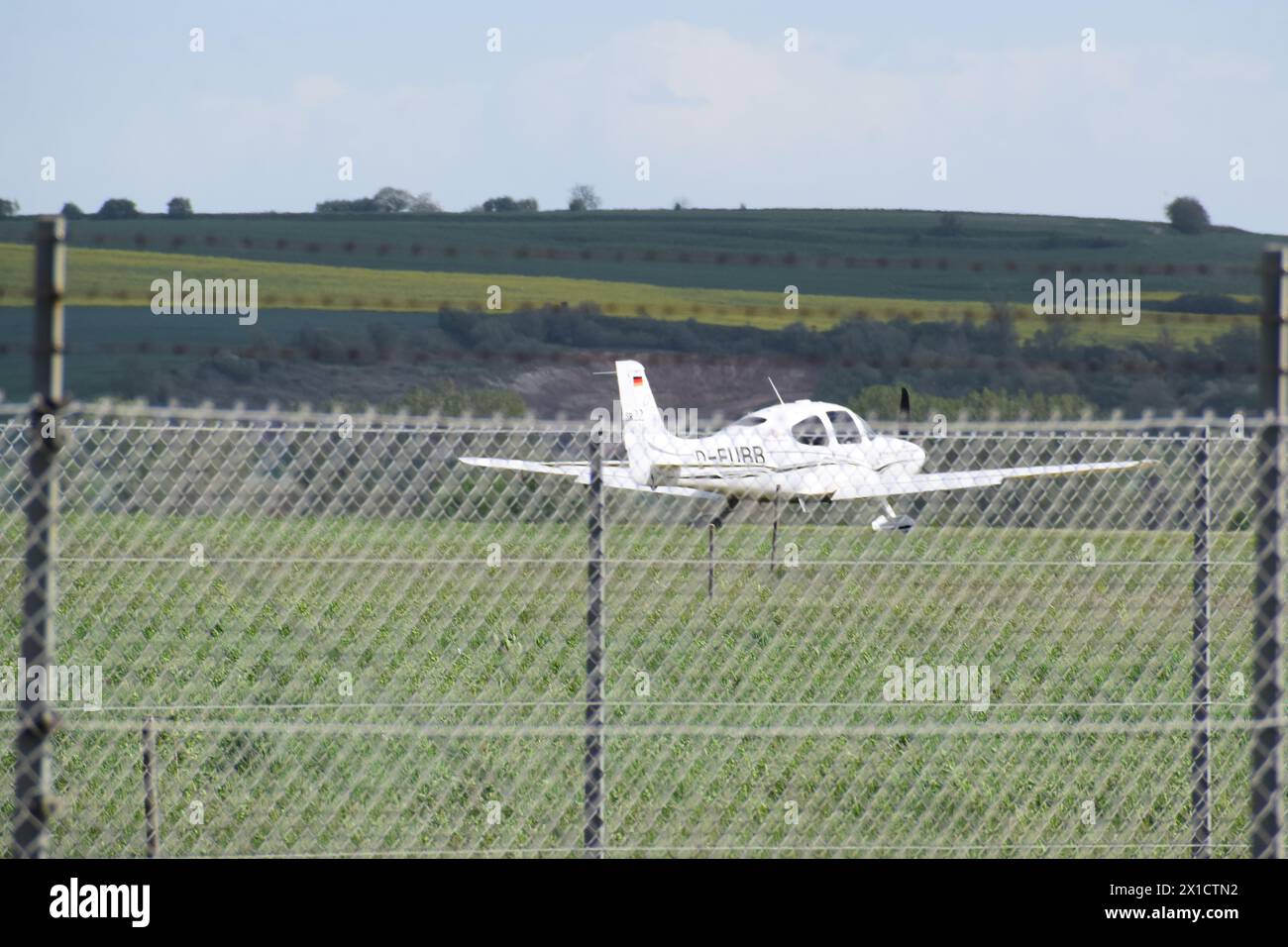 airfield in Germany, Flugplatz Mendig Stock Photo - Alamy
