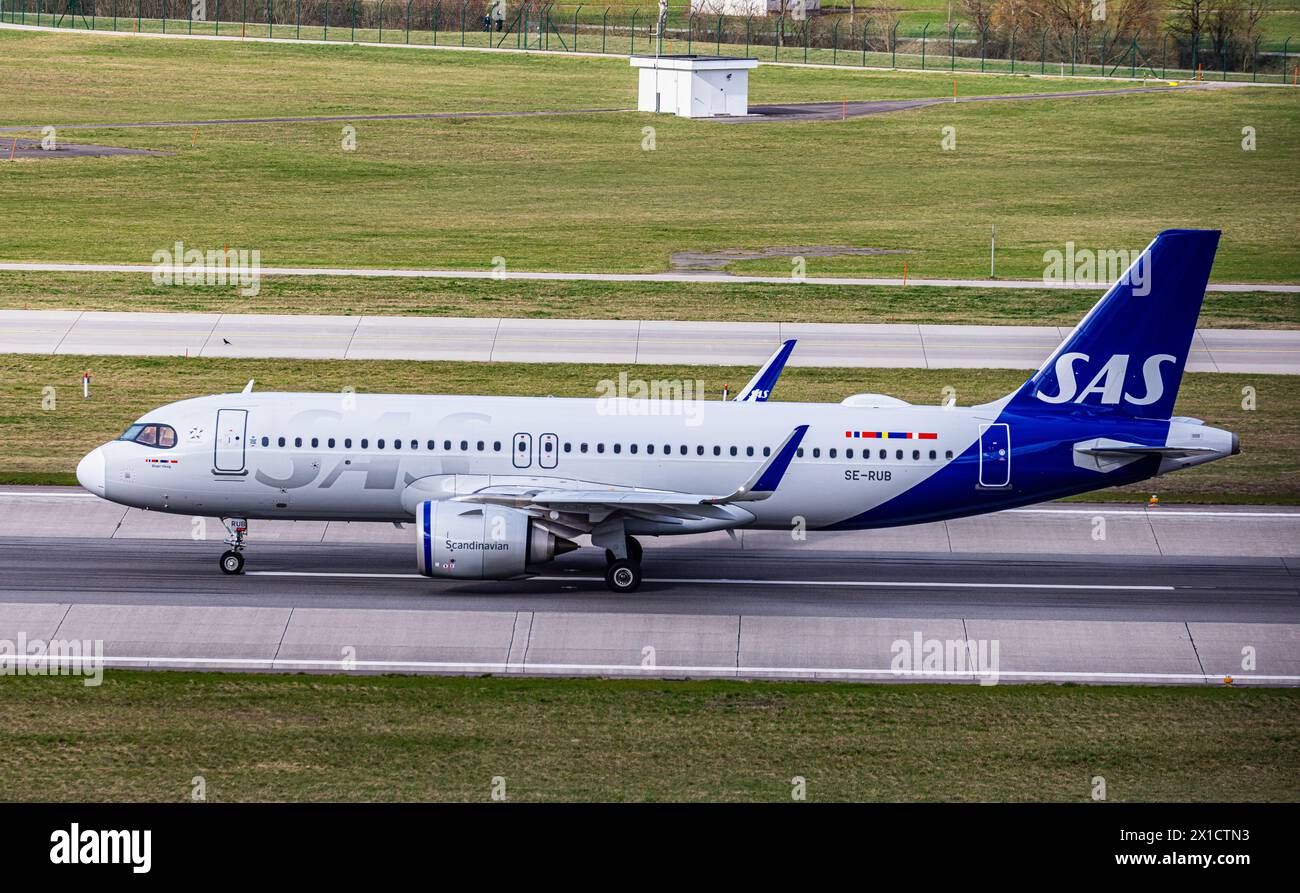 An Airbus A320-251N (Airbus A320neo) of SAS Scandinavian Airlines takes off from Zurich Airport ...