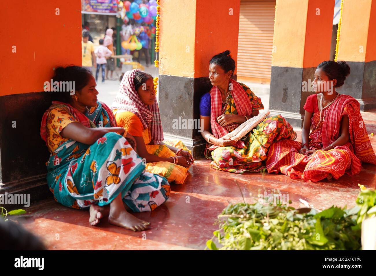 Devotees in Bainan, a village about 60 kilometers from Kolkata, are ...