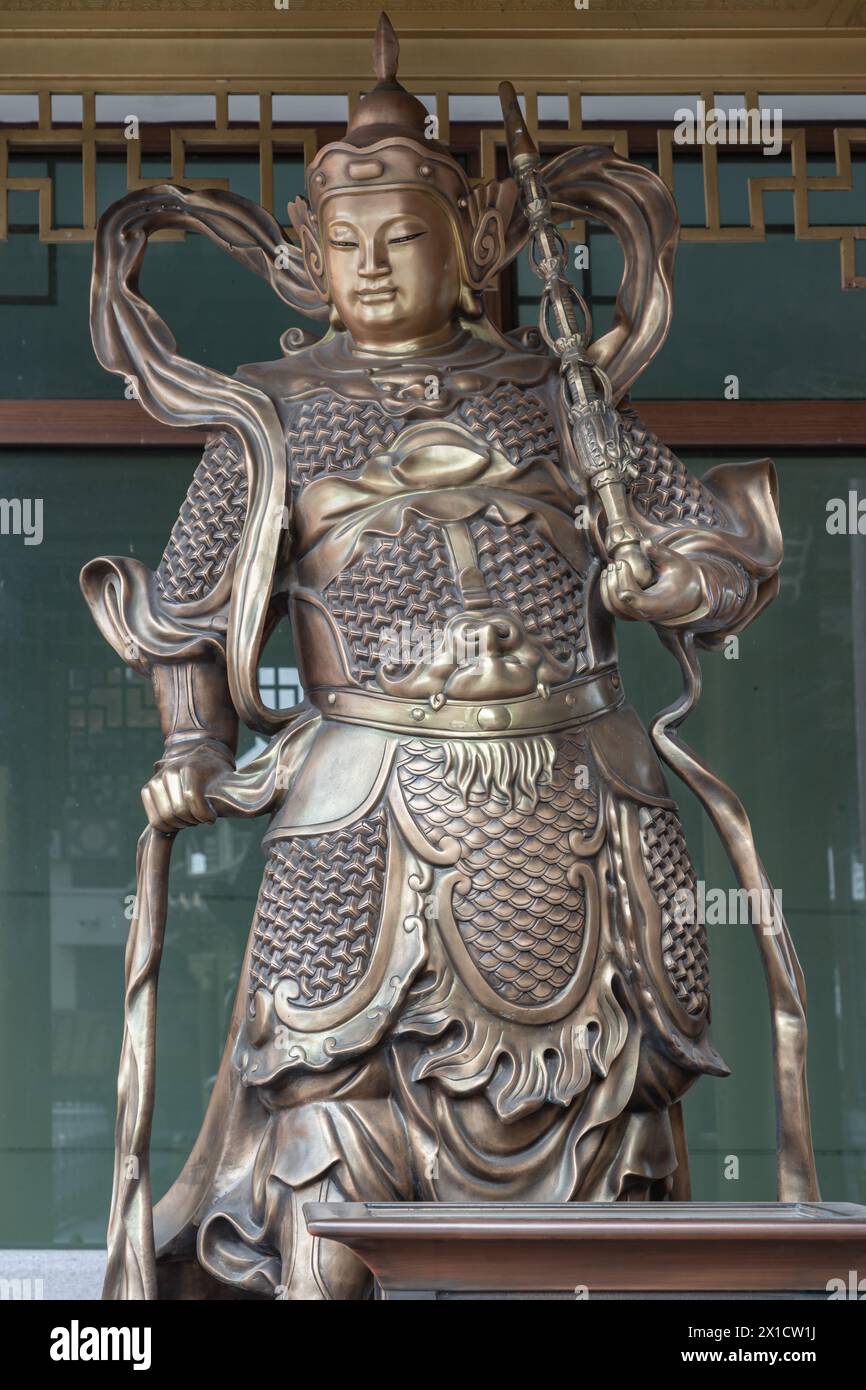 Bangkok, Thailand - Apr 11, 2024 - Statue of Sangharama Bodhisattva ...
