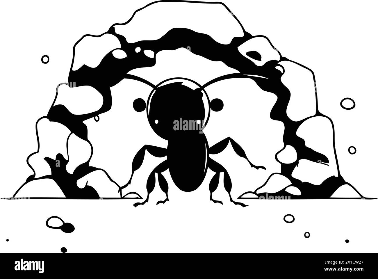 Ants hole Black and White Stock Photos & Images - Alamy