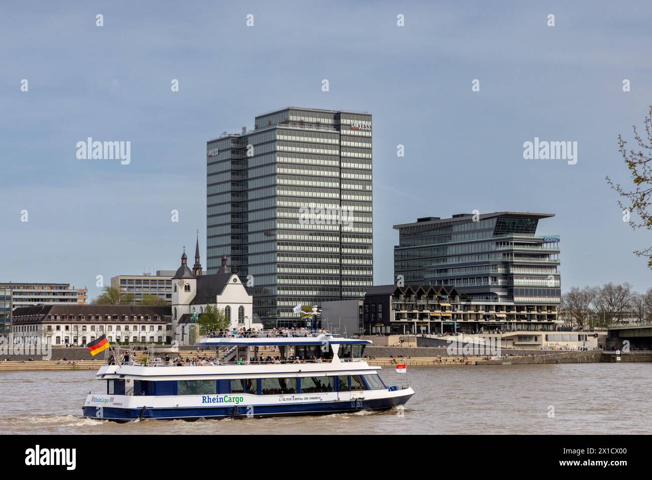 LanXess Head Quarters in Cologne on a waterfront location Stock Photo ...