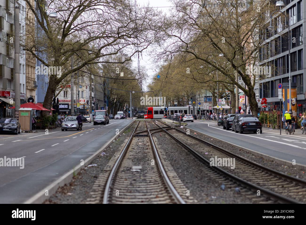 Cologne Street Car network running through the city Stock Photo - Alamy